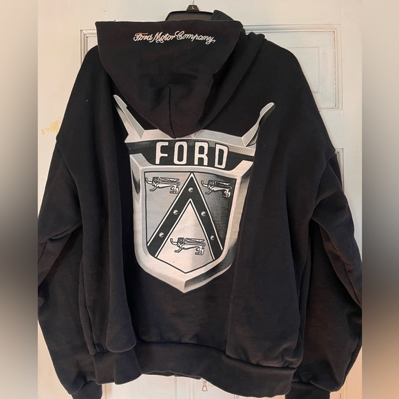 Ford | Shirts | Ford X Pacsun Hoodie Full Zip Black Mens Large | Poshmark
